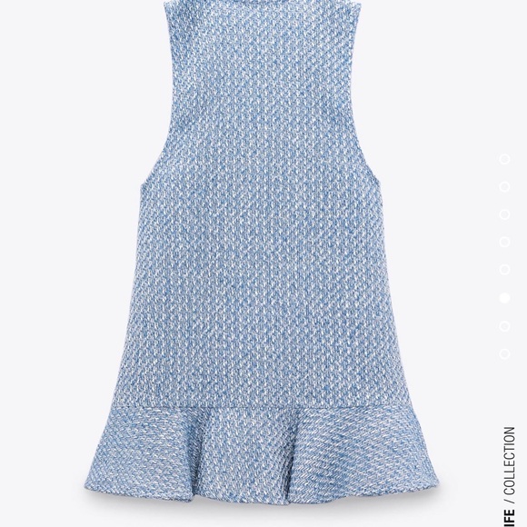 Zara | Dresses | Zara Ruffled Textured Pinafore Dress | Poshmark